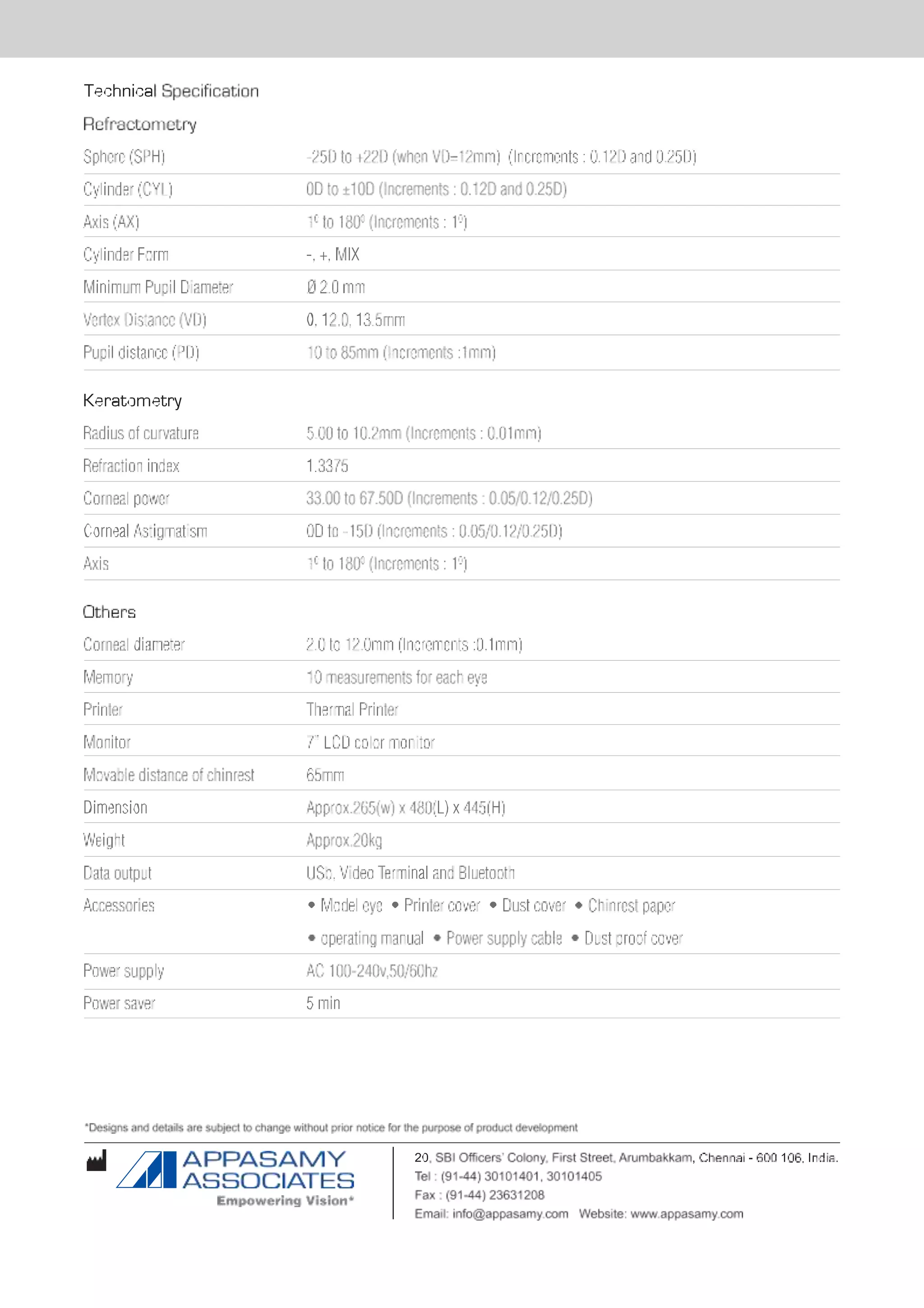 Appa Auto Refractor Keratometer | PPTX