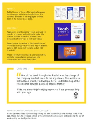 Mobile App Growth Case Study: Babbel | PDF