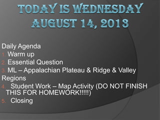 Appalachian and Ridge & Valley- Regions of Georgia | PPTX