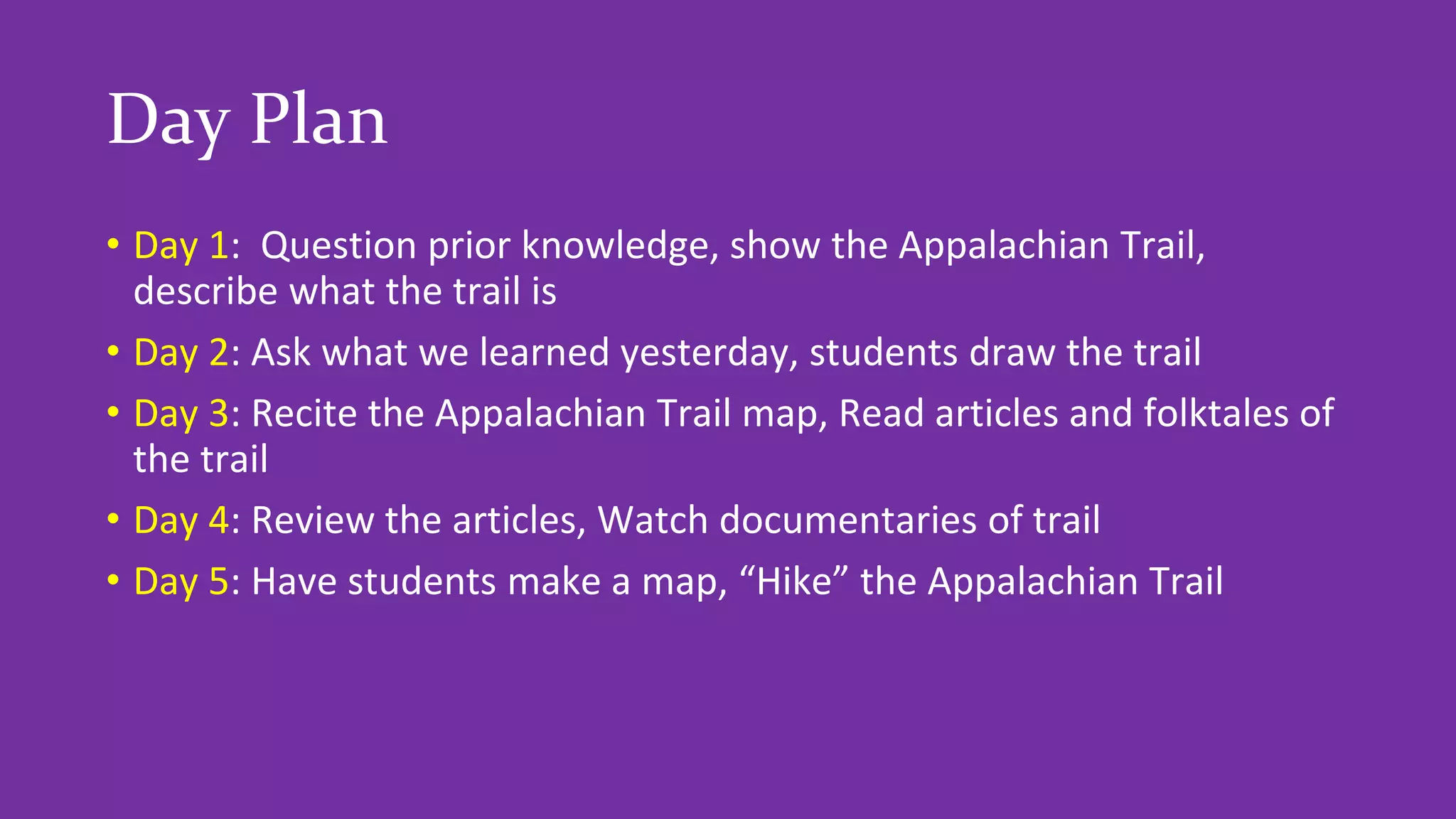 Appalachian trail Powerpoint | PPTX