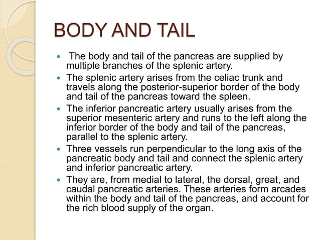 Anatomy and physiology of pancreas | PPTX