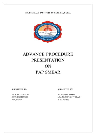 AP PAP SMEAR.docx | Reproductive Health | Diseases and Conditions