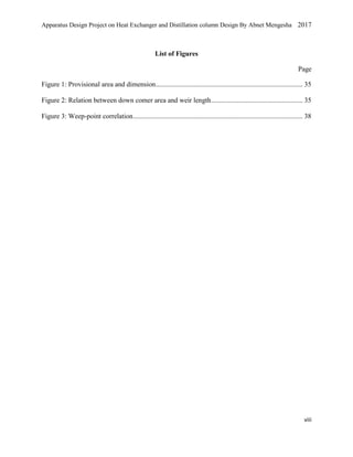 Apparatus design project on heat exchanger | PDF