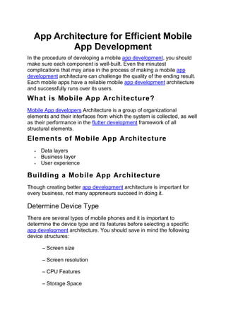 App Architecture for Efficient Mobile App Development.pdf