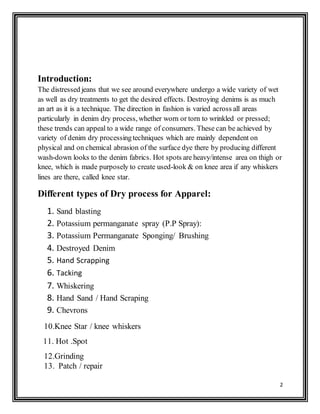 dry process for apparel | DOCX