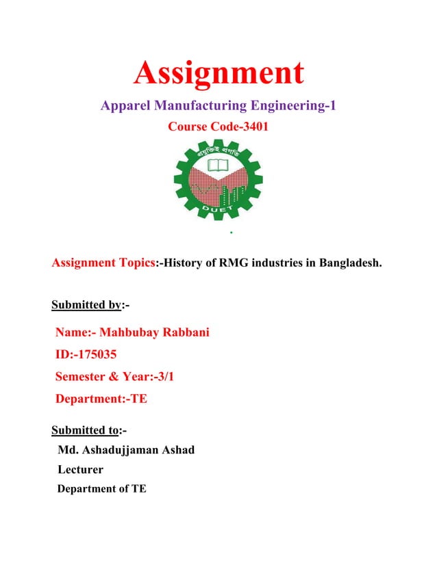History of RMG in Bangladesh | PDF | Manufacturing Industry | Industries