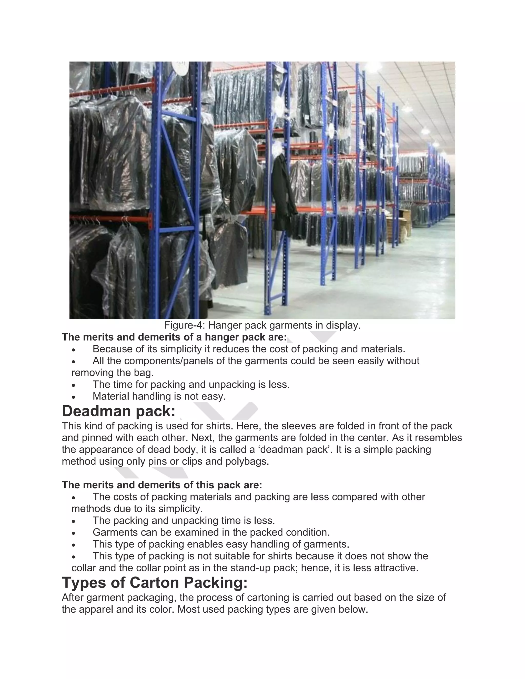 Apparel finishing process (folding and packaging) | PDF