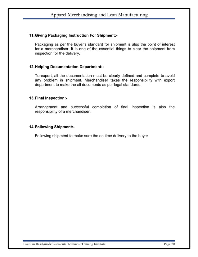 Lean Process & Merchandising Management | PDF