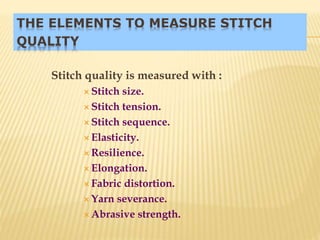 principle of lock stitch formation | PPTX | Needlework | Arts and Crafts