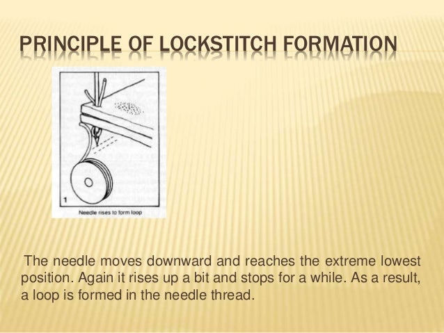 principle of lock stitch formation