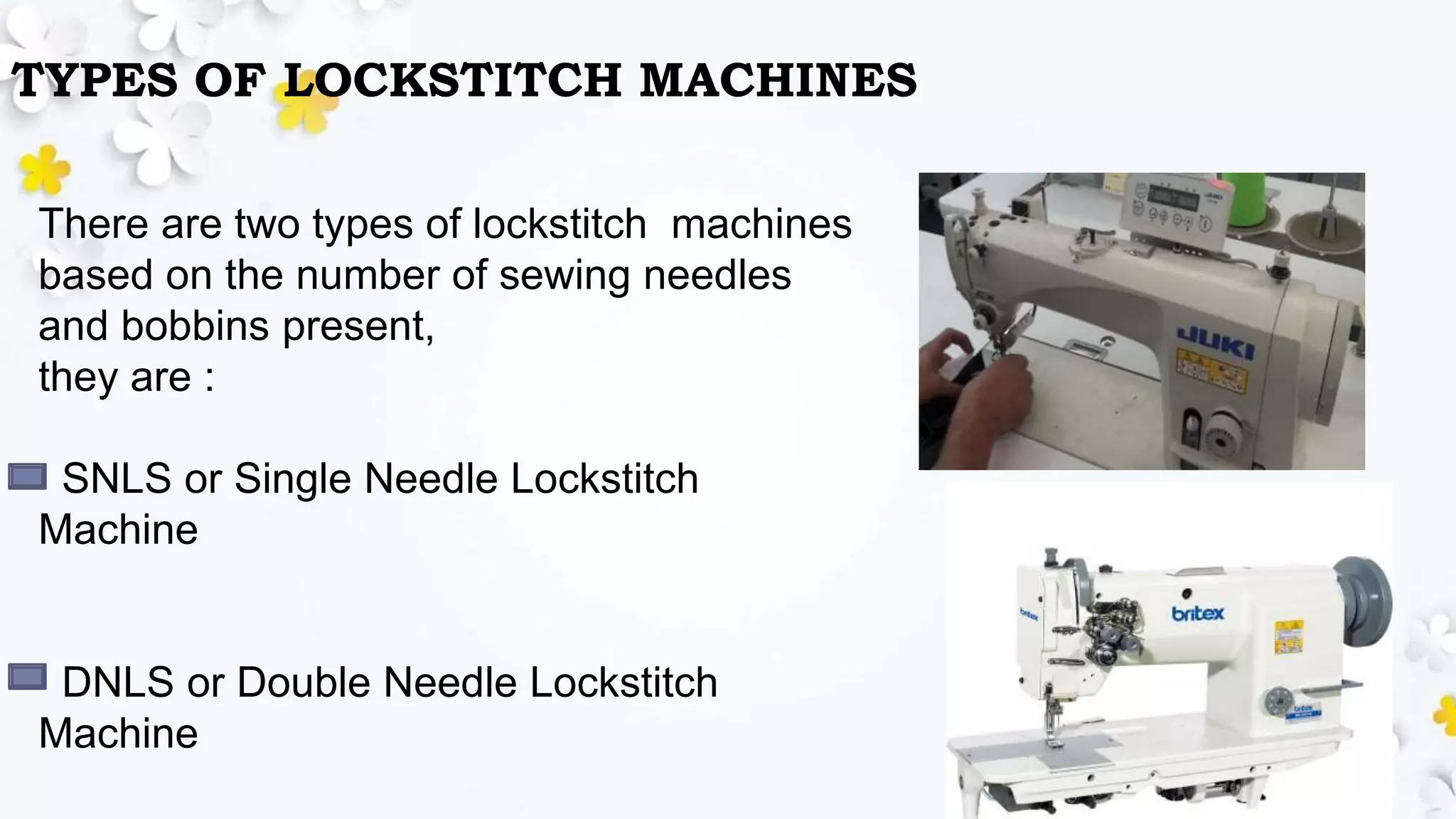 Apparel Presentation(Double Needle Lockstitch Machine) | PPT