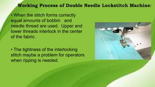 Apparel Presentation(Double Needle Lockstitch Machine) | PPT