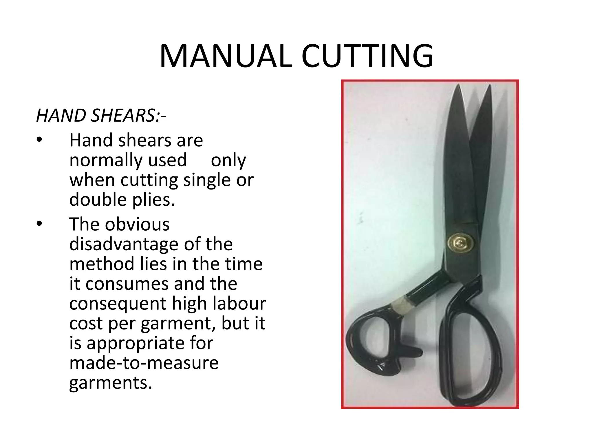 CUTTING DEPARTMENT OF APPAREL INDUSTRY. | PPTX
