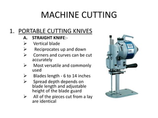 CUTTING DEPARTMENT OF APPAREL INDUSTRY. | PPTX