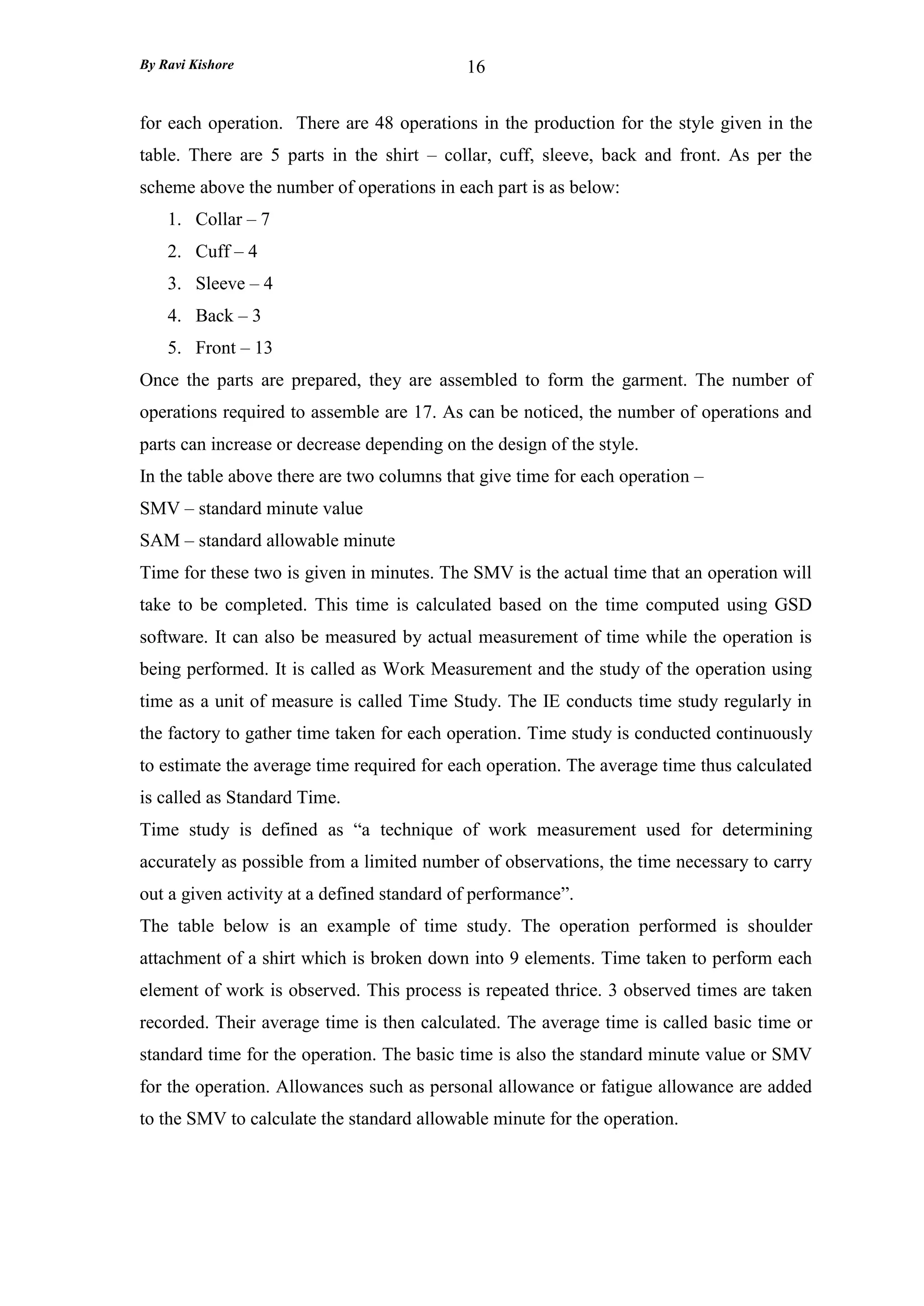 Apparel production process | PDF | Needlework | Arts and Crafts