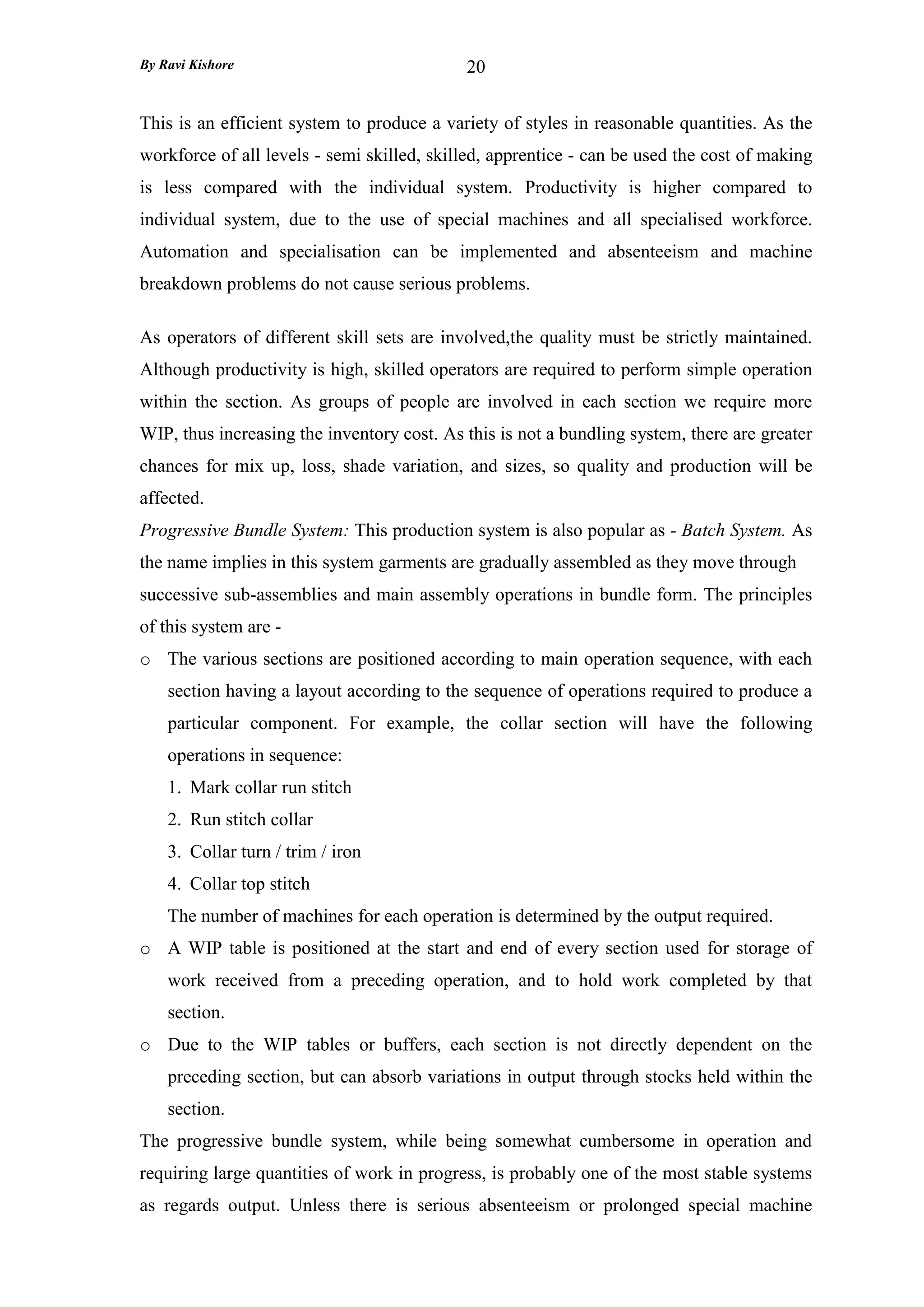 Apparel production process | PDF