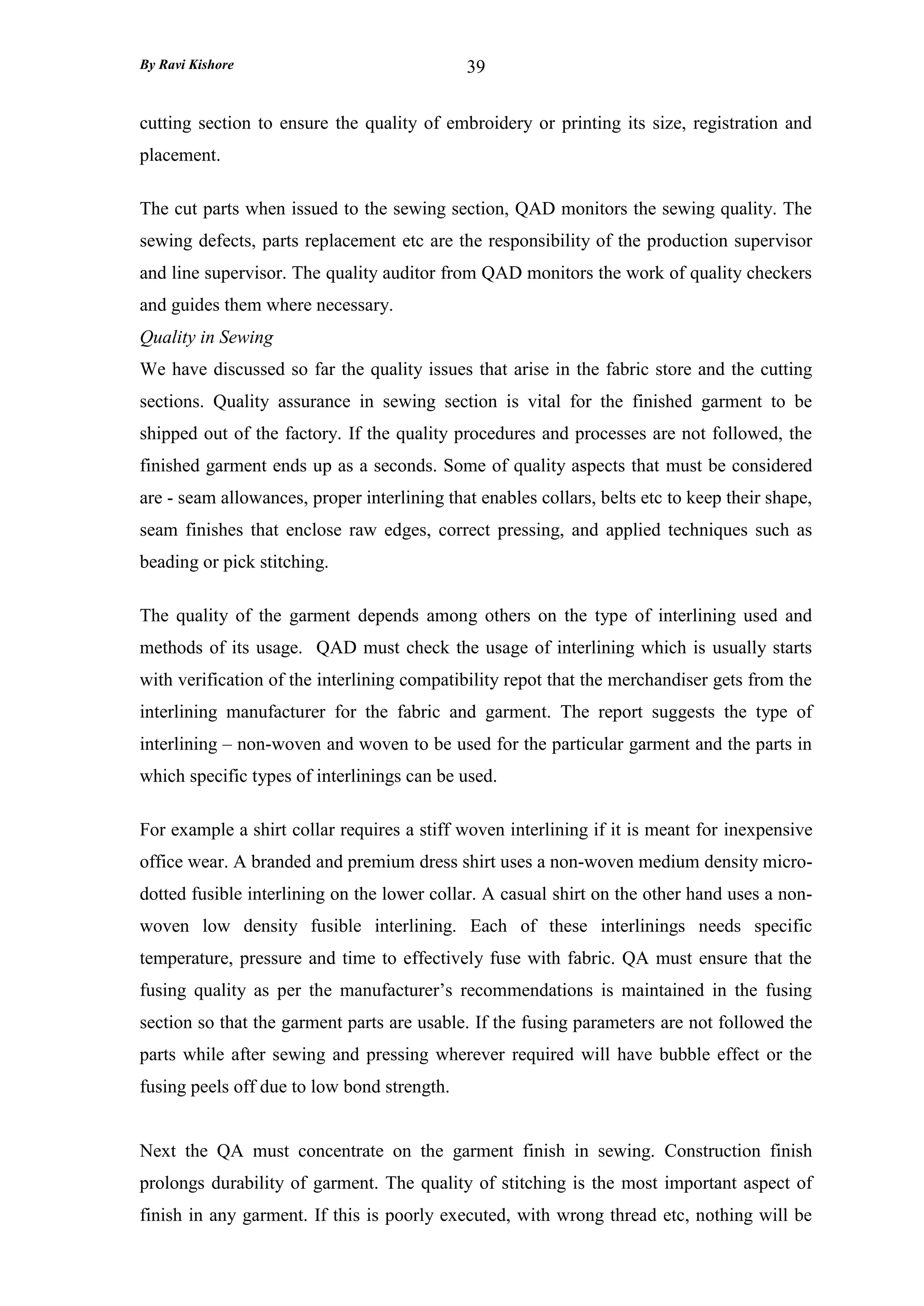 Apparel production process | PDF