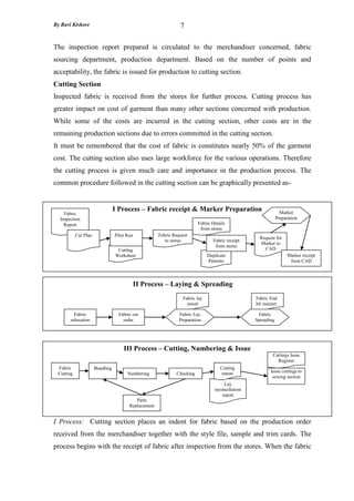 Apparel production process | PDF