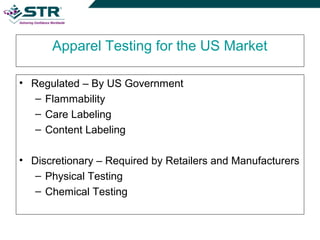 Apparel testing us_market | PPT