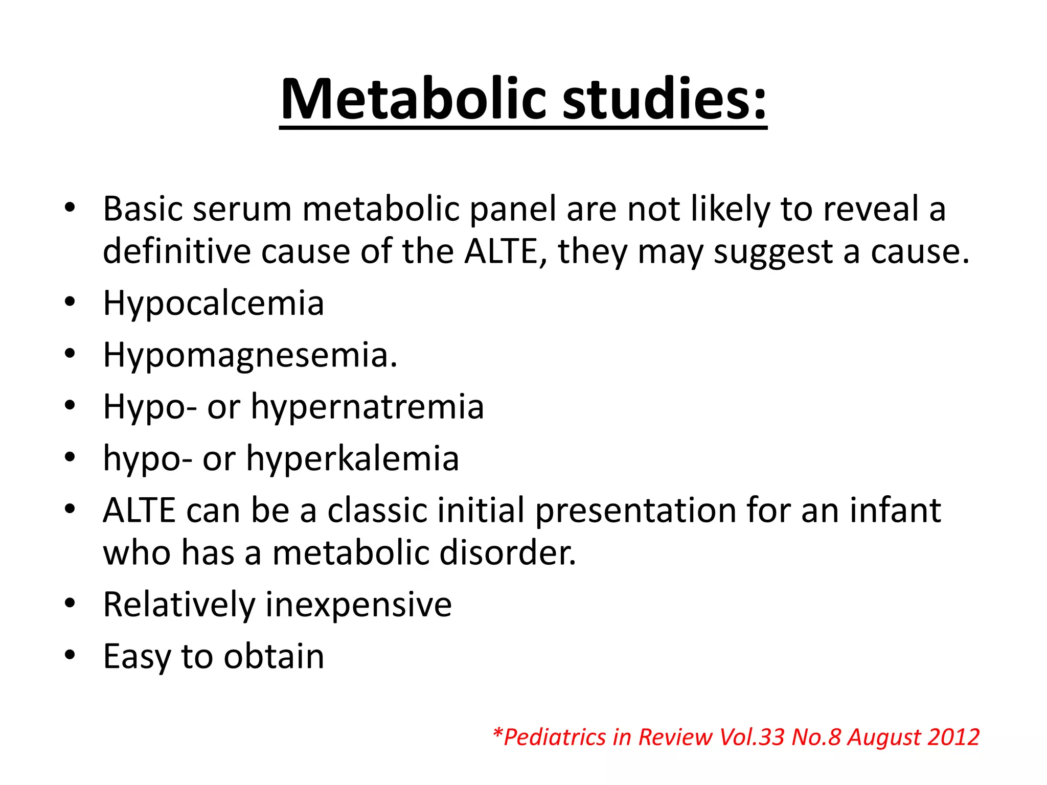 Apparent life threatening event | PPTX