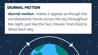 APPARENTMOTION OF OF STARS AND CONSTELLATION | PPTX