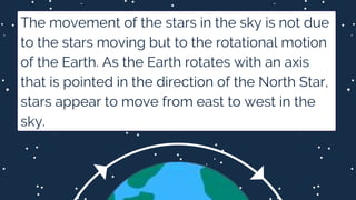 APPARENTMOTION OF OF STARS AND CONSTELLATION | PPTX