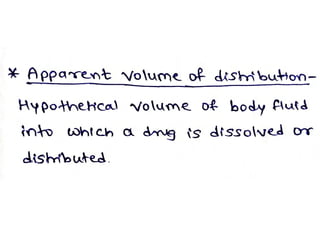 Apparent Volume of Distribution | PDF