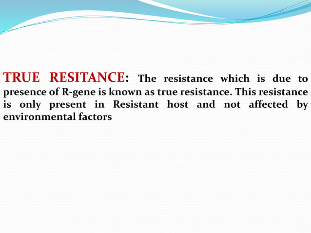 Apparent vs True resistance | PPTX | Gardening | Home & Garden