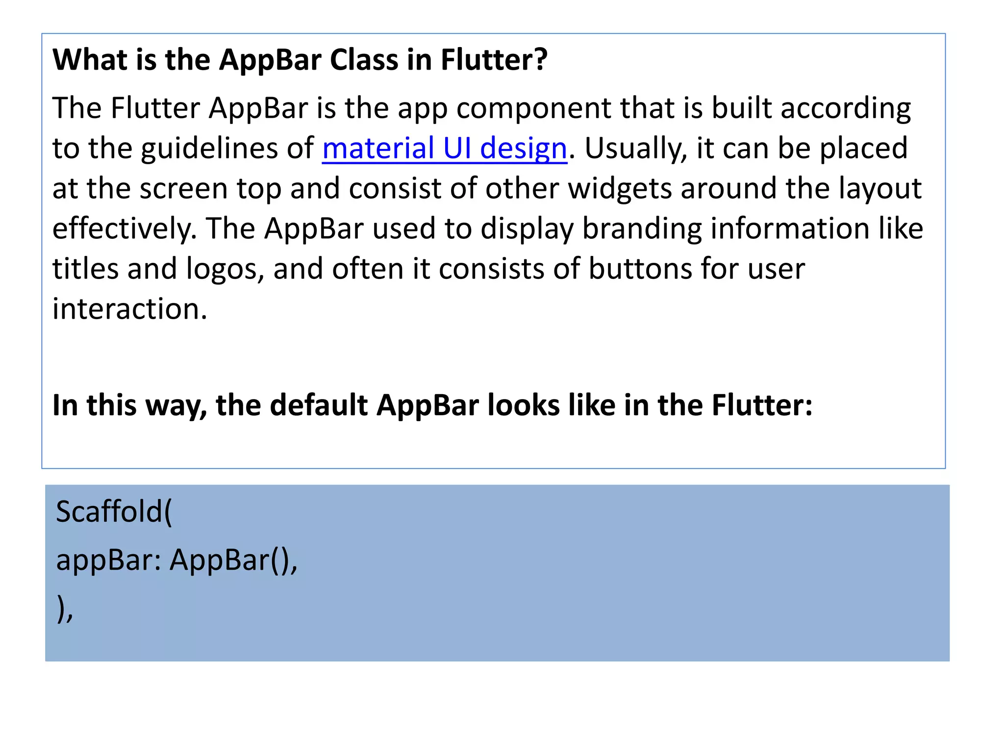AppBar Class In Flutter.pptx