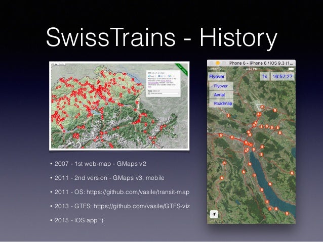 MapKit and SwissTrains