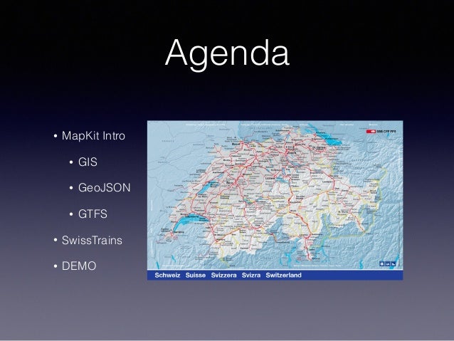 MapKit and SwissTrains