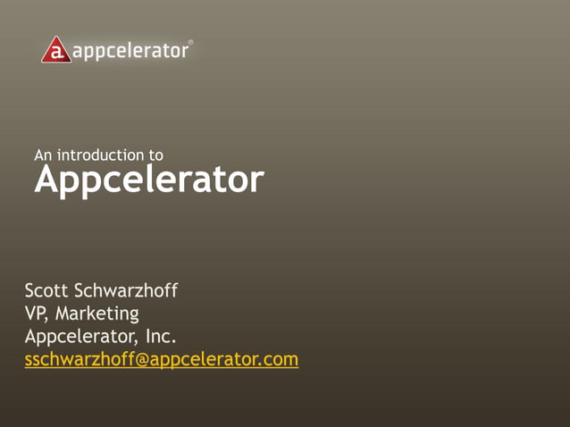 Appcelerator Overview | PPT