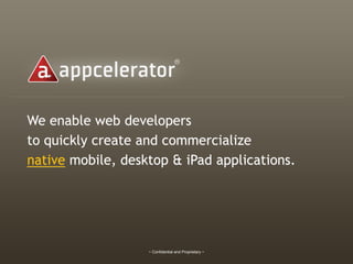 Appcelerator Overview | PPT