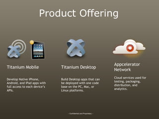 Appcelerator Corporate Overview | PPT