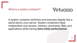 System Containers and Application Containers: Who Cares? | PPT