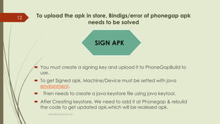 Developing Mobile Application using Phonegap | PPT