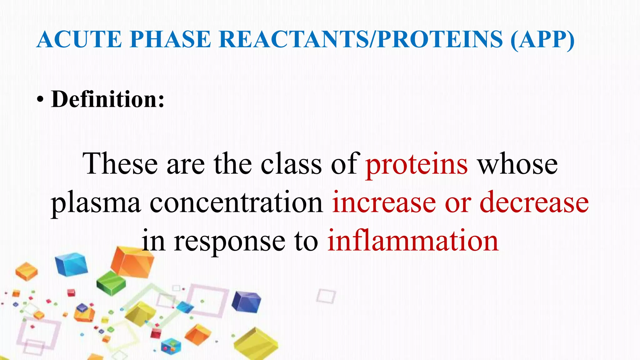 Acute phase proteins | PPTX