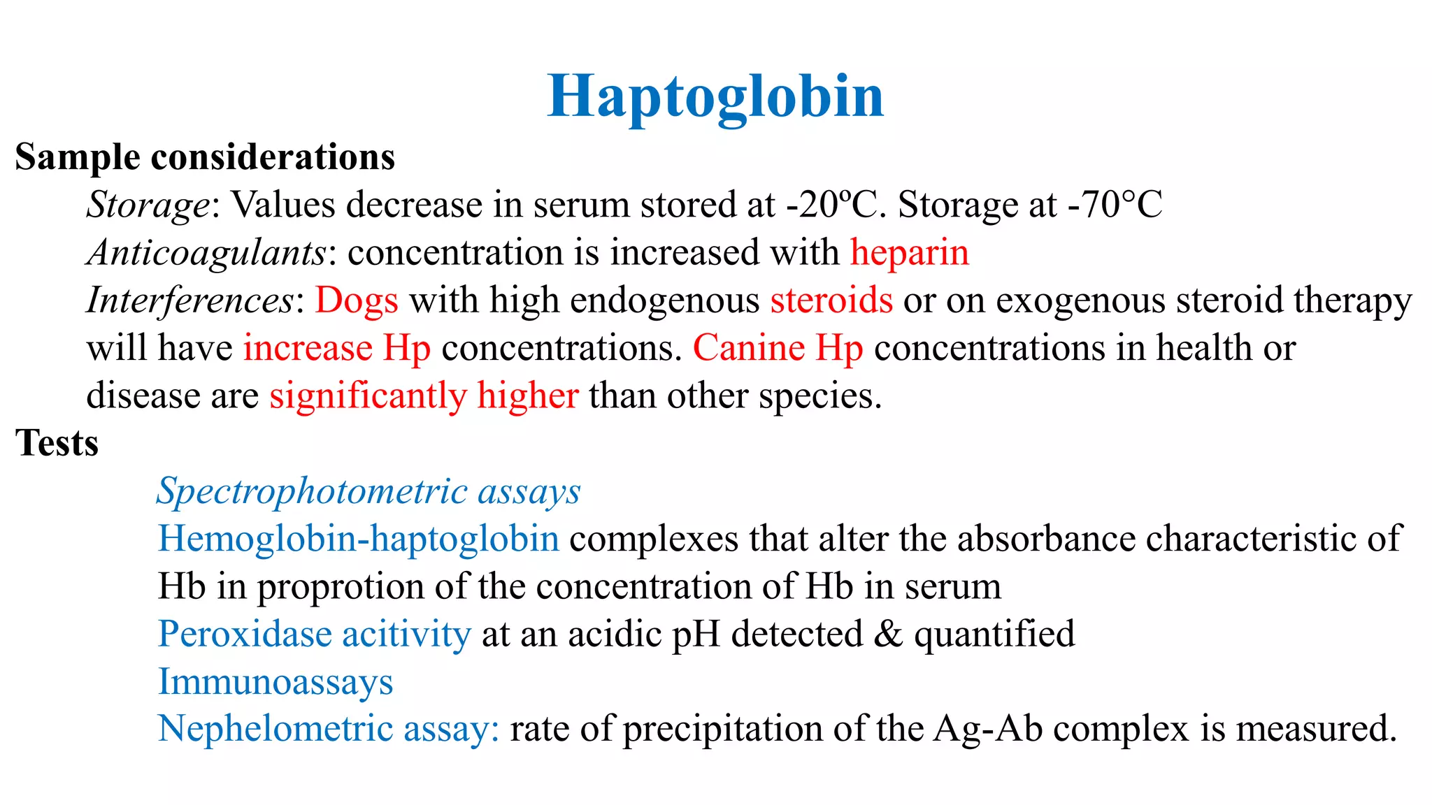 Acute phase proteins | PPTX