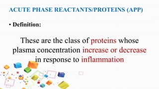 Acute phase proteins | PPTX