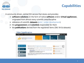 OSFair2017 Workshop | EGI applications database | PPTX | Cloud ...