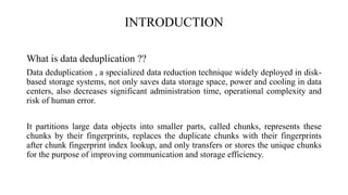 Application-Aware Big Data Deduplication in Cloud Environment | PPT