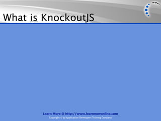 KnockOutJS with ASP.NET MVC | PPT