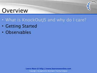 KnockOutJS with ASP.NET MVC | PPT