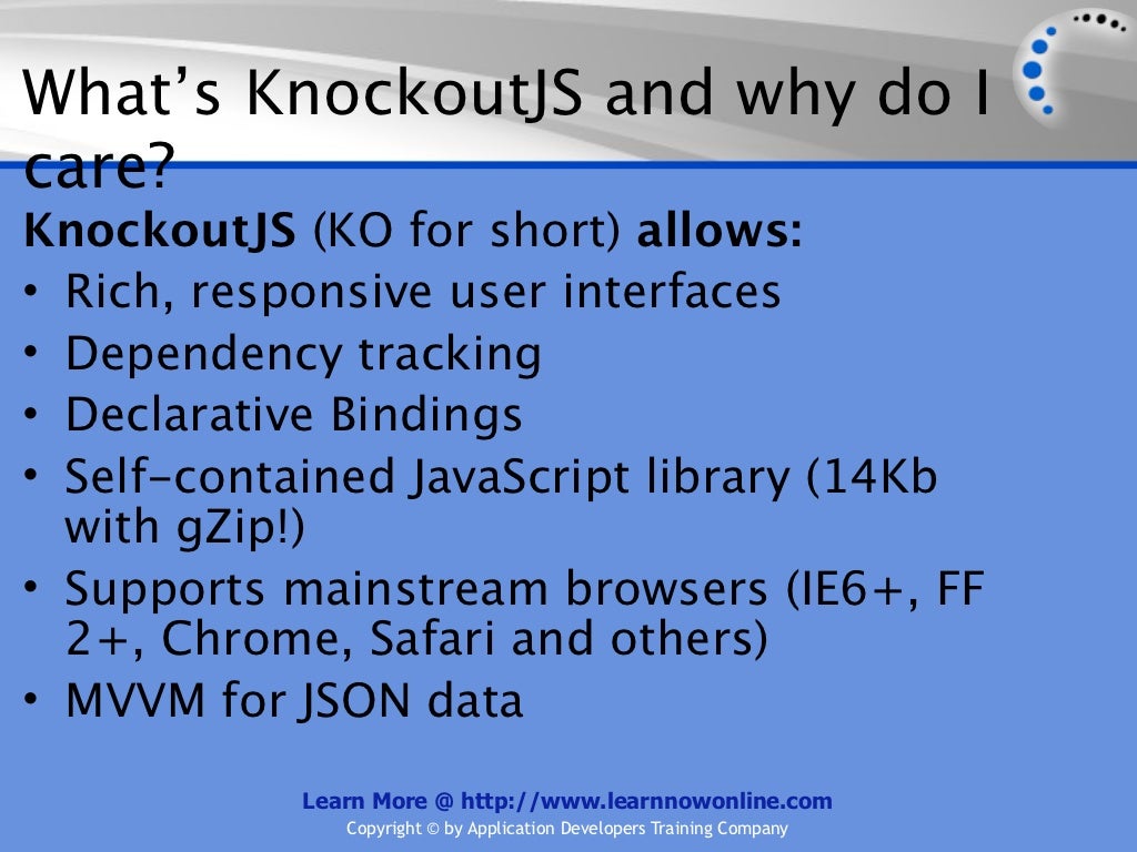 KnockOutJS with ASP.NET MVC