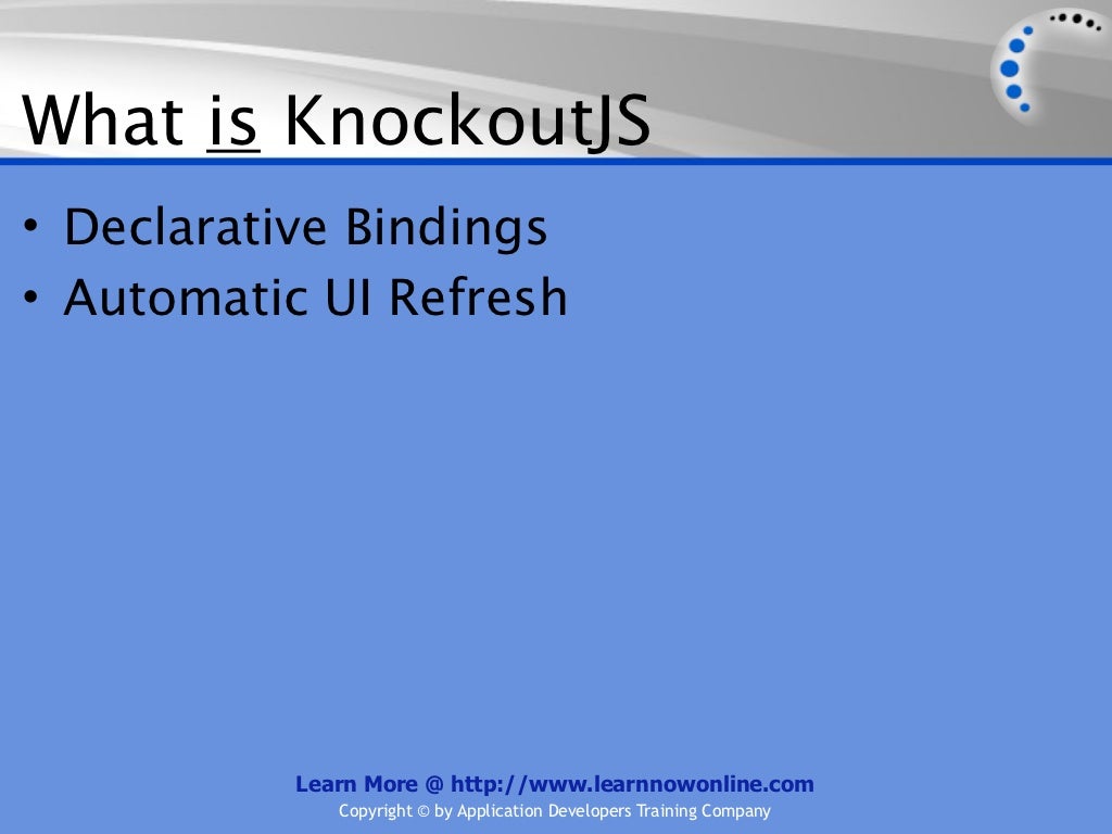 Knockoutjs With Aspnet Mvc