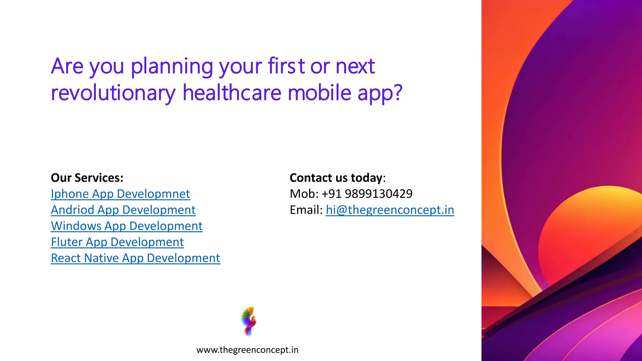 Mobile App Development in HealthCare - TGC | PPT