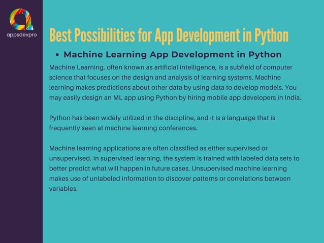 A Comprehensive Guide to App Development with Python - AppsDevPro | PDF