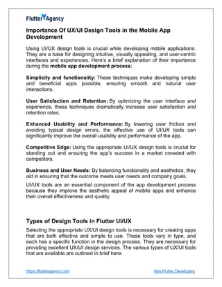 Flutter UI/UX Design Tools: The Ultimate Guide for 2023 | PDF