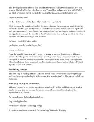 App development with stable diffusion model Unlocking the power of generative AI.pdf