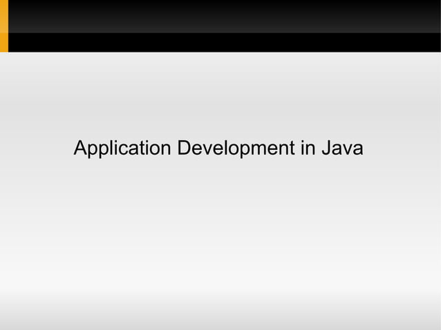 Application Development Using Java - DIYComputerScience Course | PPT
